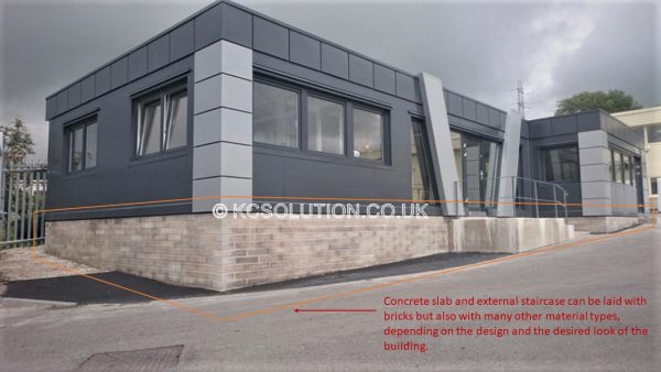 Cladding and Foundation Covering - KC Modular Buildings