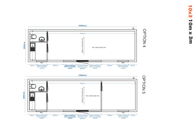10x3 and 10x6 - KC Modular Buildings | Modular Buildings, Site Cabins ...
