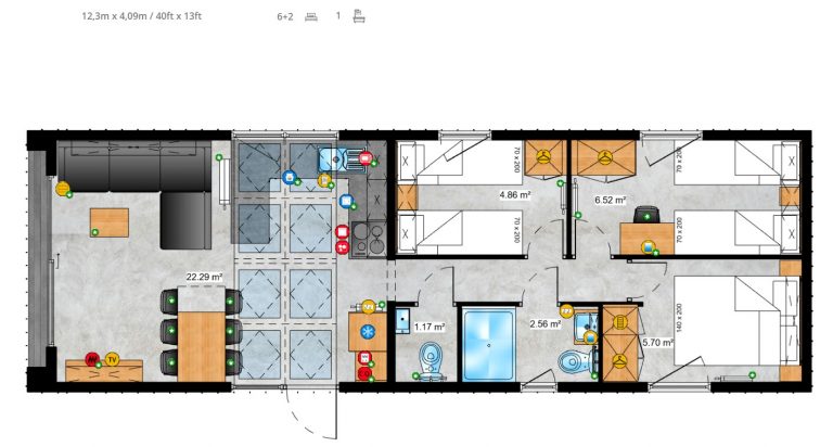 ex showroom display unit Static caravan, mobile home In Stock 41ft x ...