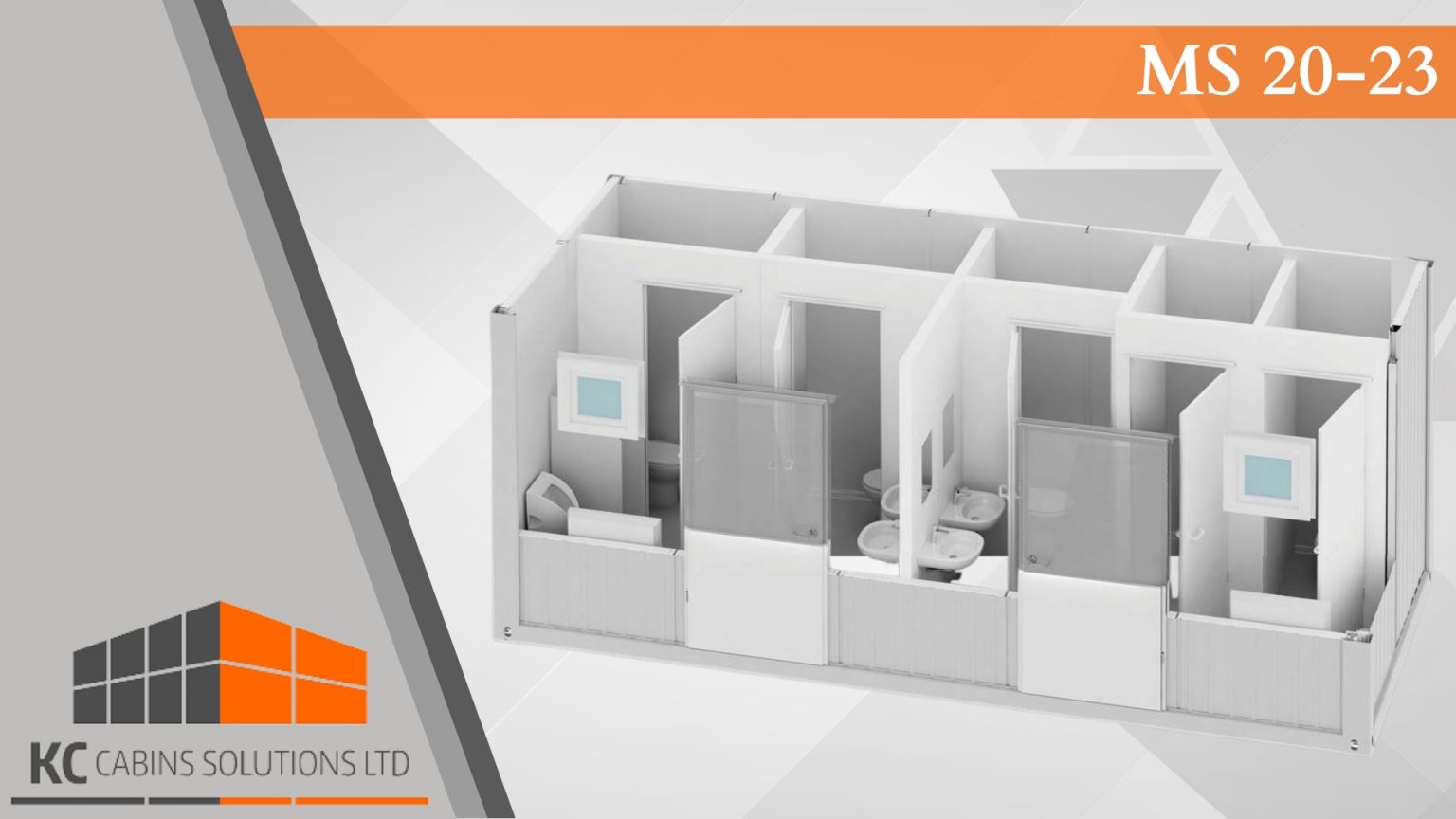 Welfare Cabin MS20‑23 – Modular Building Site Sanitary Unit